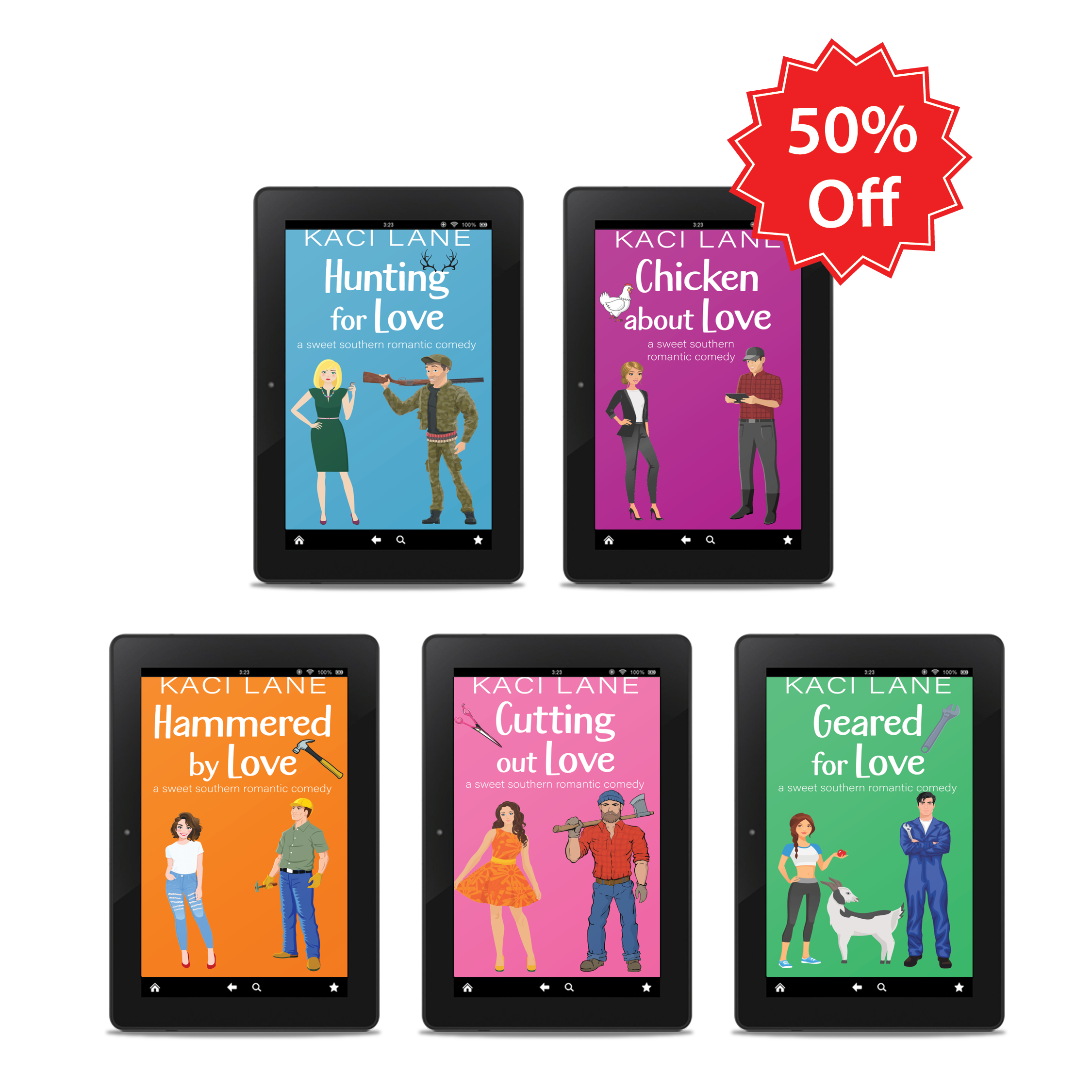 Bama Boys RomCom Series E-Book Bundle – Author Kaci Lane